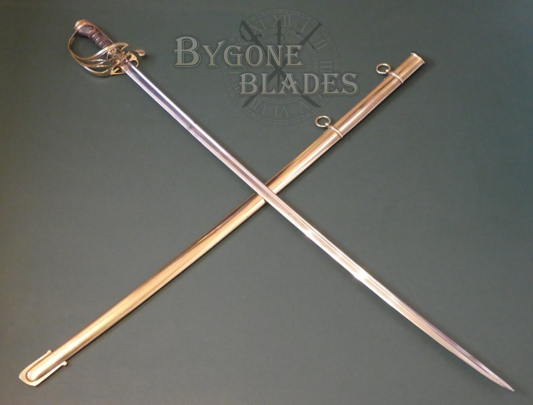 British 1822 Pattern Victorian Field Officers Pipe-Back Levee Sword ...