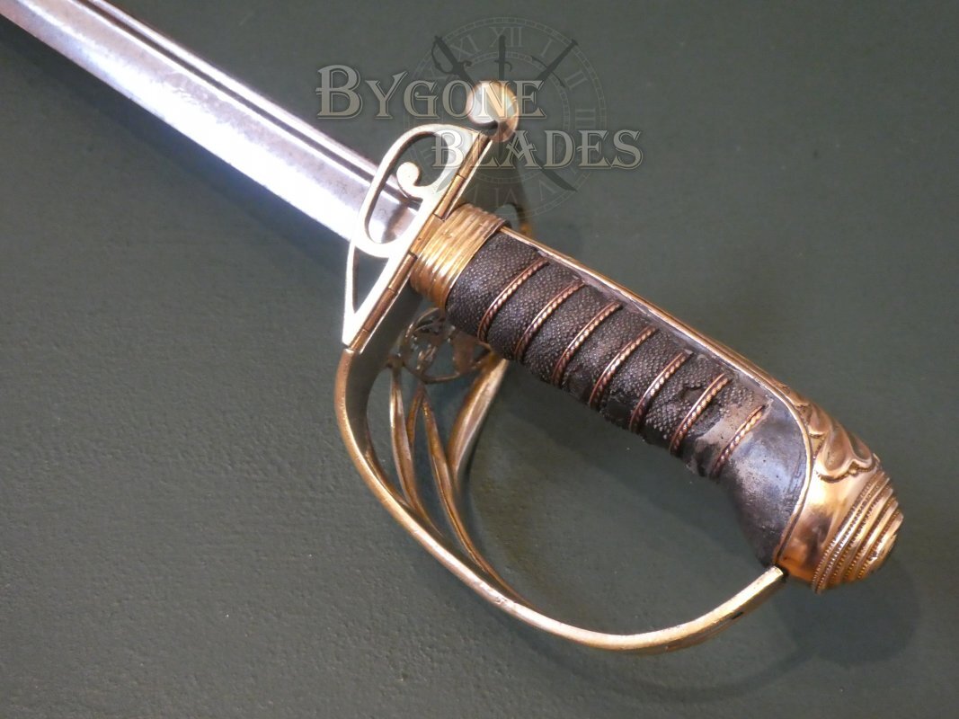 British 1822 Pattern Victorian Field Officers Pipe-Back Levee Sword ...