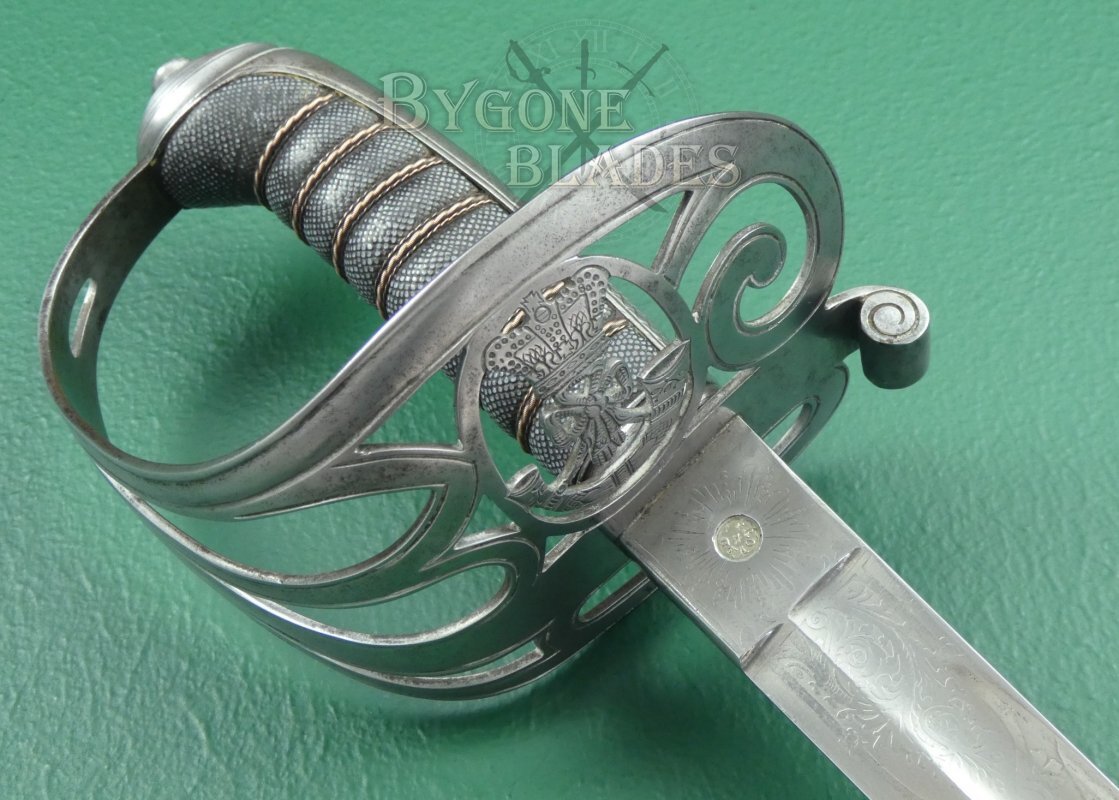 British 1827 Pattern Victorian Rifle Officers Sword. Benjamin Thurkle ...