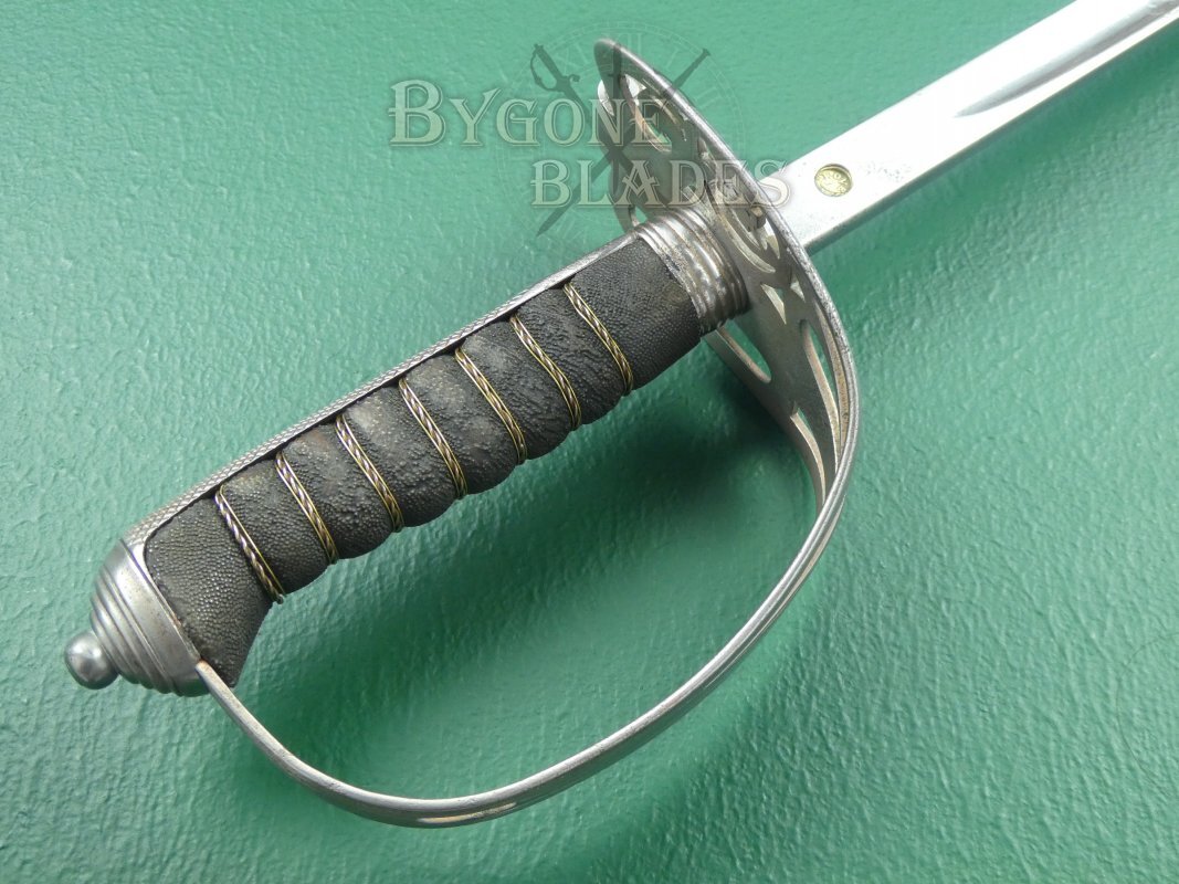 British 1827 Victorian Rifle Officers Dress Sword | Bygone Blades