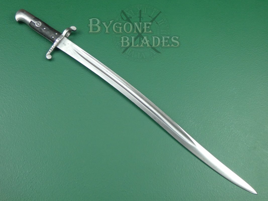 British 1856 Pattern Yataghan Sword Bayonet. 1st Mule Corps Markings ...
