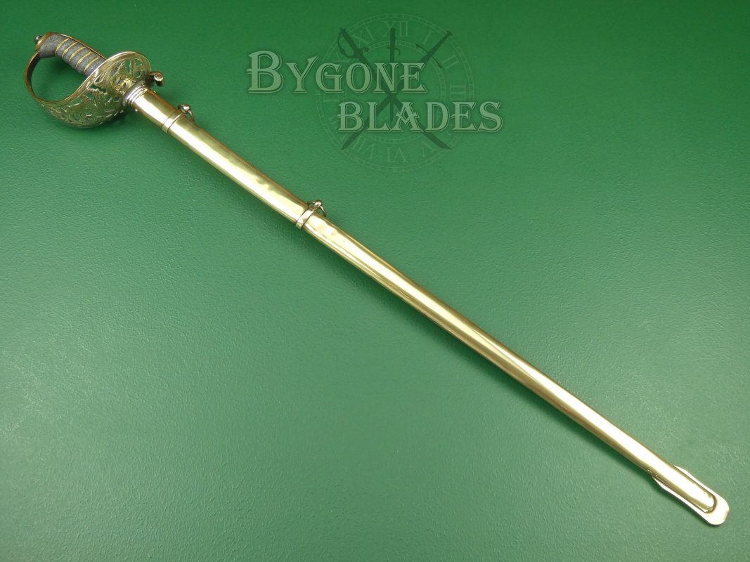 British 1857 Pattern Royal Engineer Field Officers Sword. Rare Blade ...