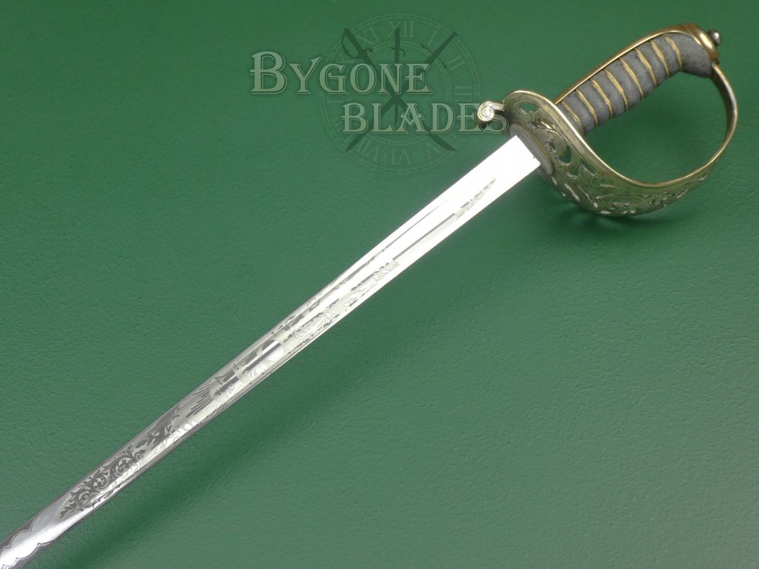 British 1857 Pattern Royal Engineer Field Officers Sword. Rare Blade ...
