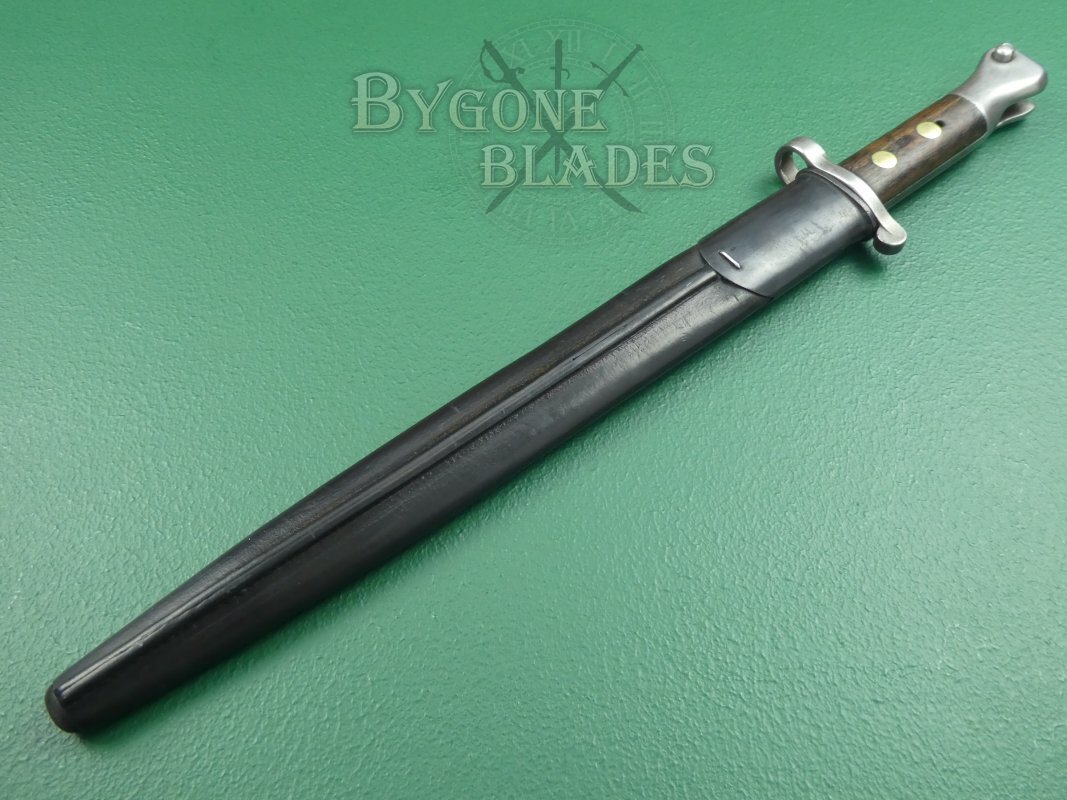 British 1888 Mk1 Type II Lee Metford Bayonet. Land Pattern Scabbard ...
