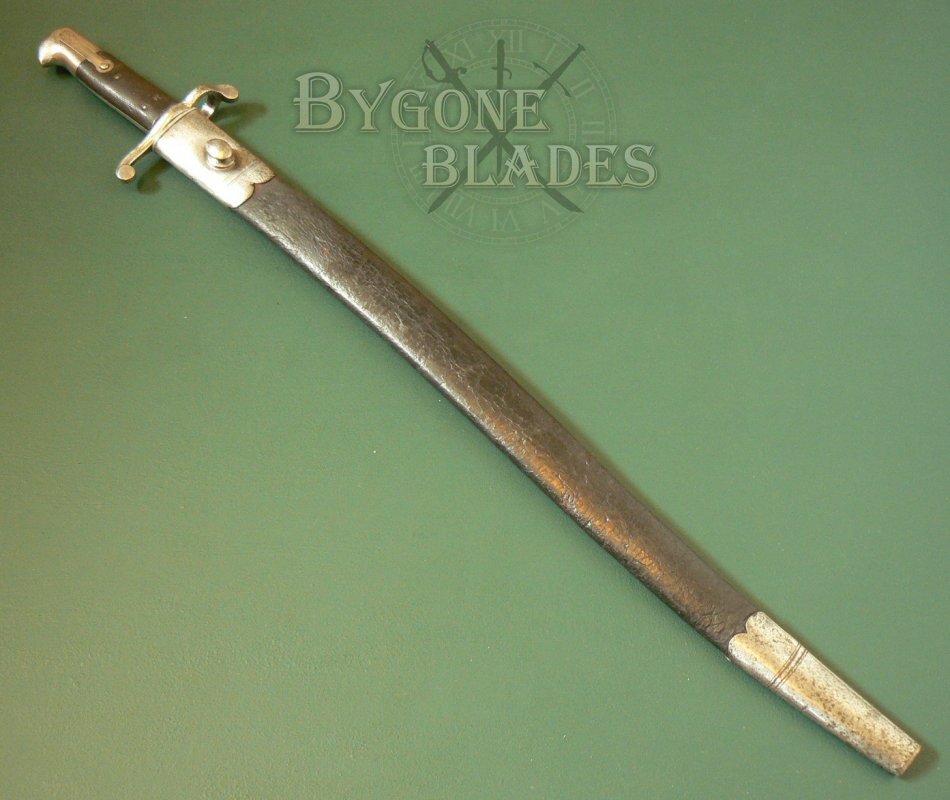 British Early Production 1856 Enfield Yataghan Sword Bayonet. Riveted ...