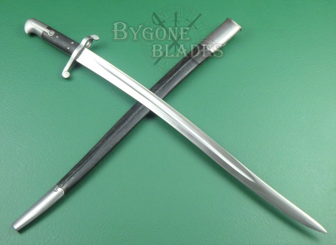 British Volunteer Pattern 1856 Yataghan Sword Bayonet. Unit Marked ...
