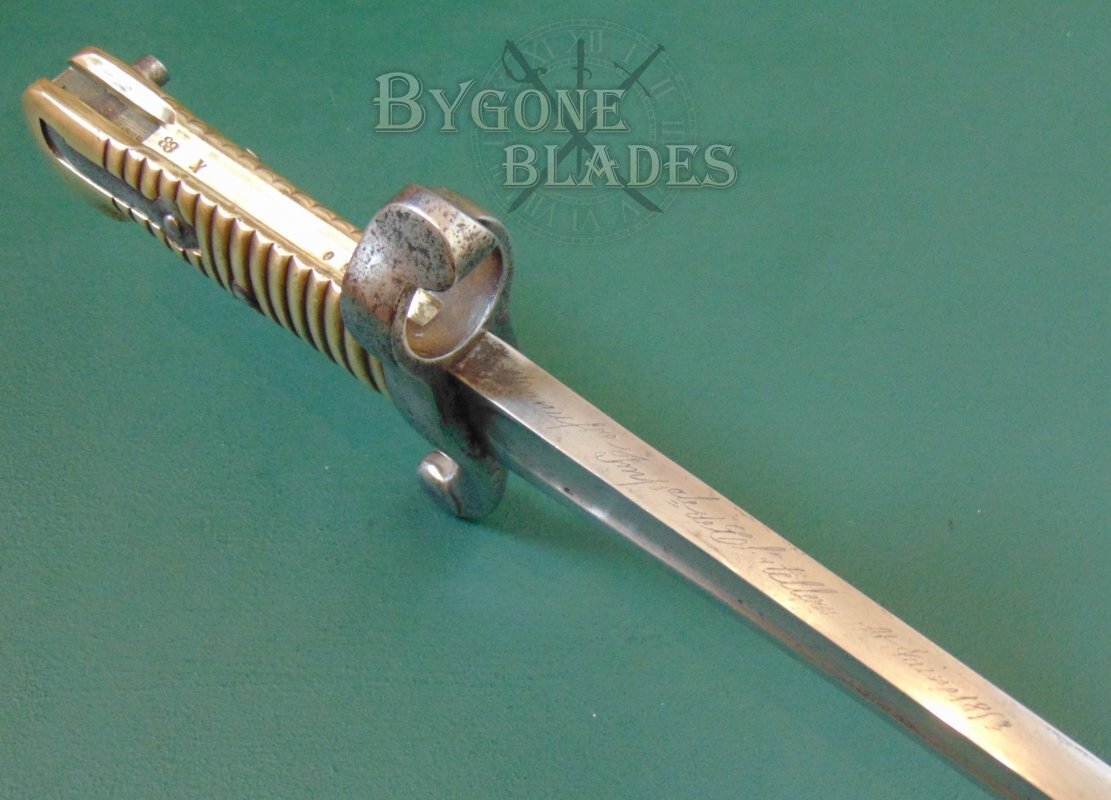 French Crimean War M1842 Yataghan Sword Bayonet. Chatellerault 1853 ...
