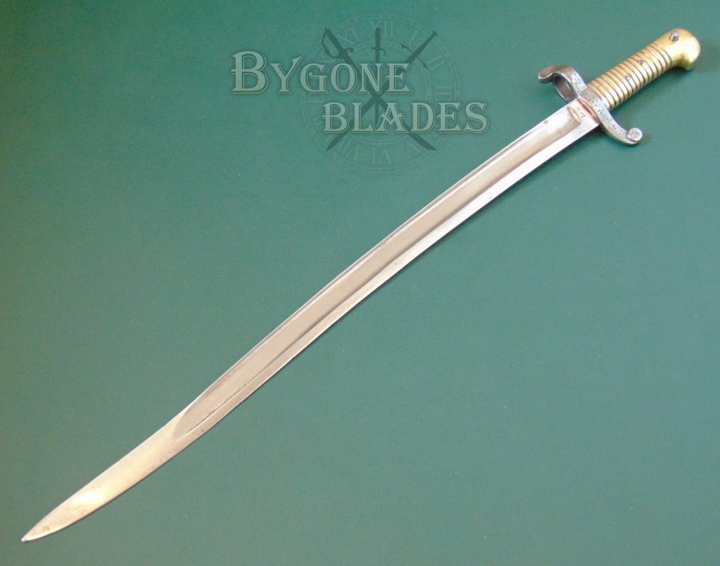 French Crimean War Model 1842 Yataghan Sword Bayonet. Dated 1851 ...