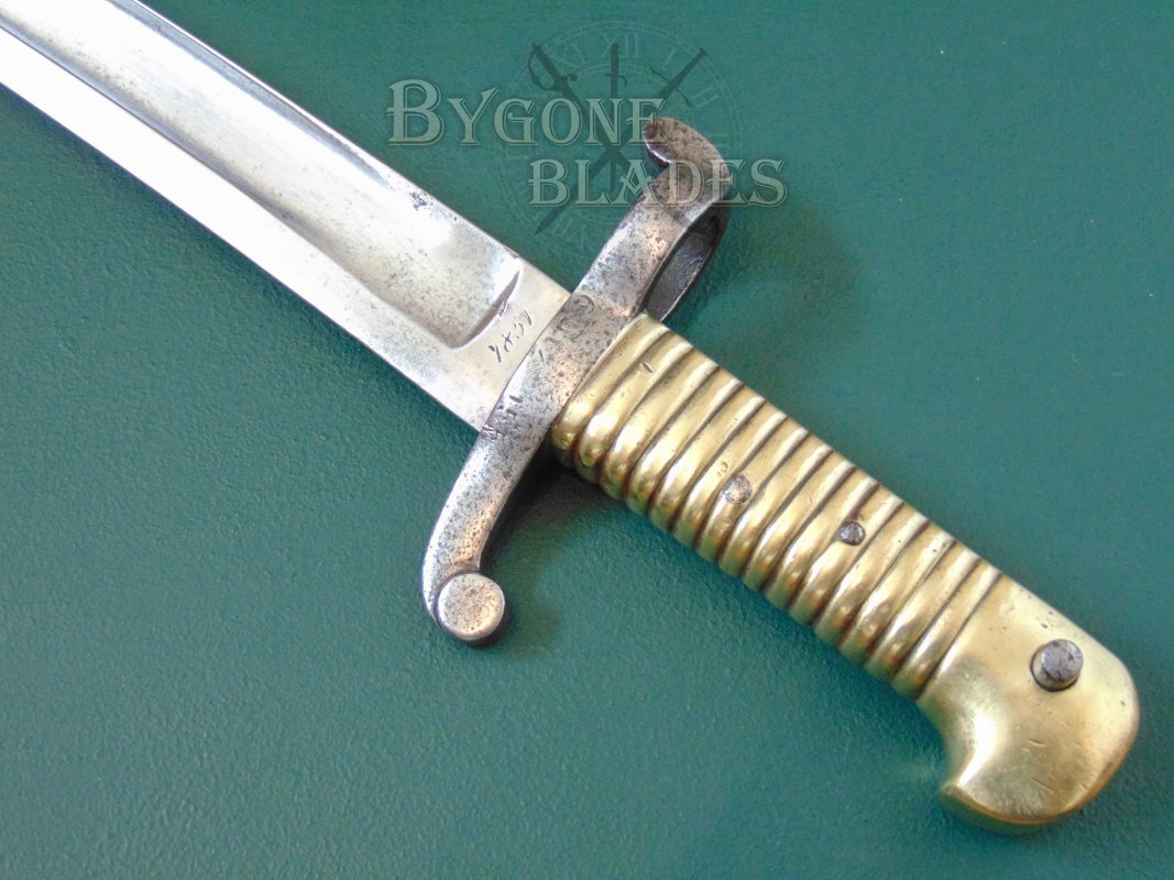 French Crimean War Model 1842 Yataghan Sword Bayonet. Dated 1851 ...