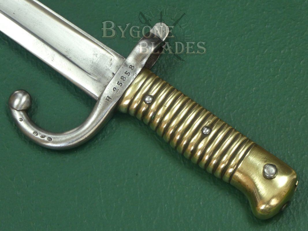 French M1866 Yataghan Sword Bayonet. St Etienne 1868. Matching Numbered ...