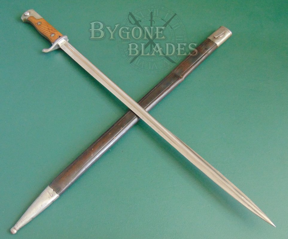 German S98n.A Second Pattern Pipe-back Quill Point Bayonet 1905 ...
