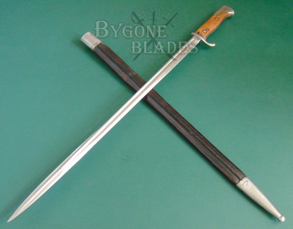 German S98n.A Second Pattern Pipe-back Quill Point Bayonet 1905 ...