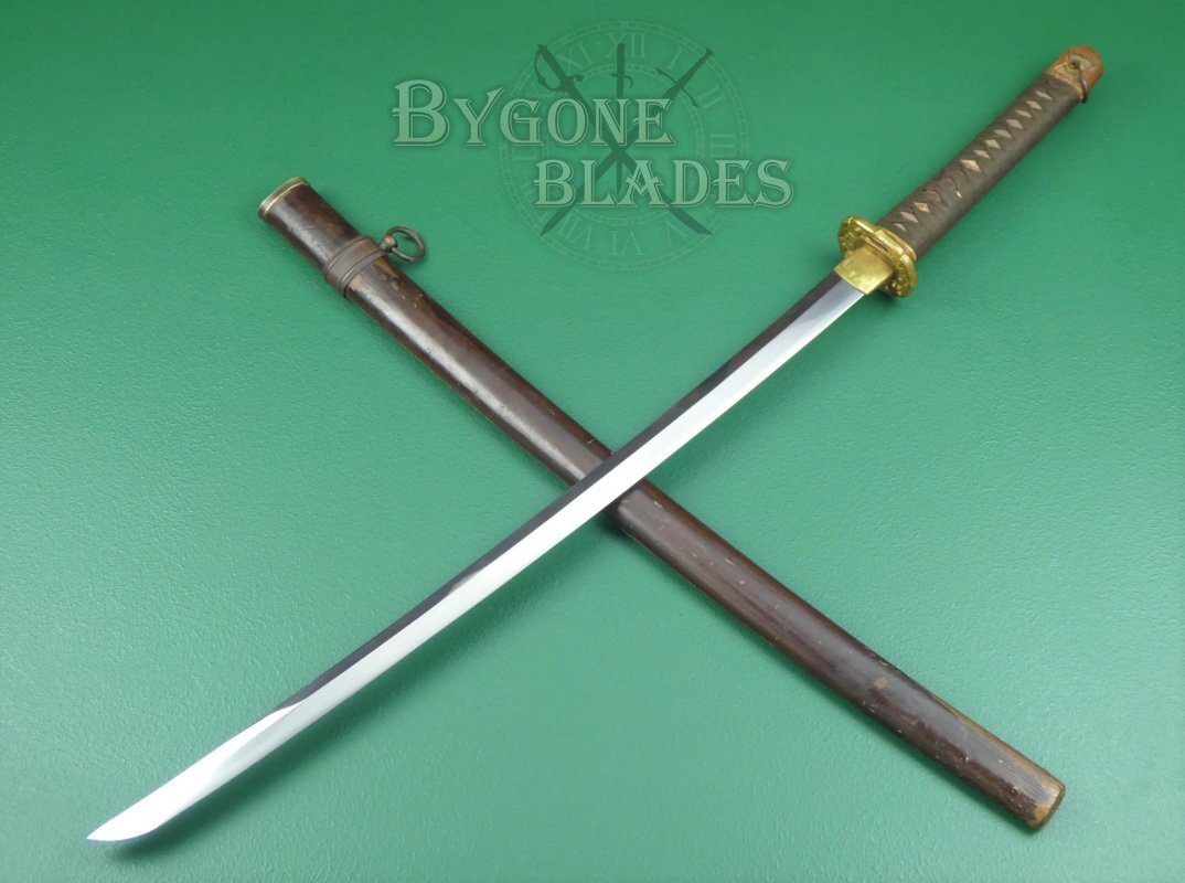 Japanese Gendaito WW2 Type 98 Sword. Army Officers Katana. #2110003 ...