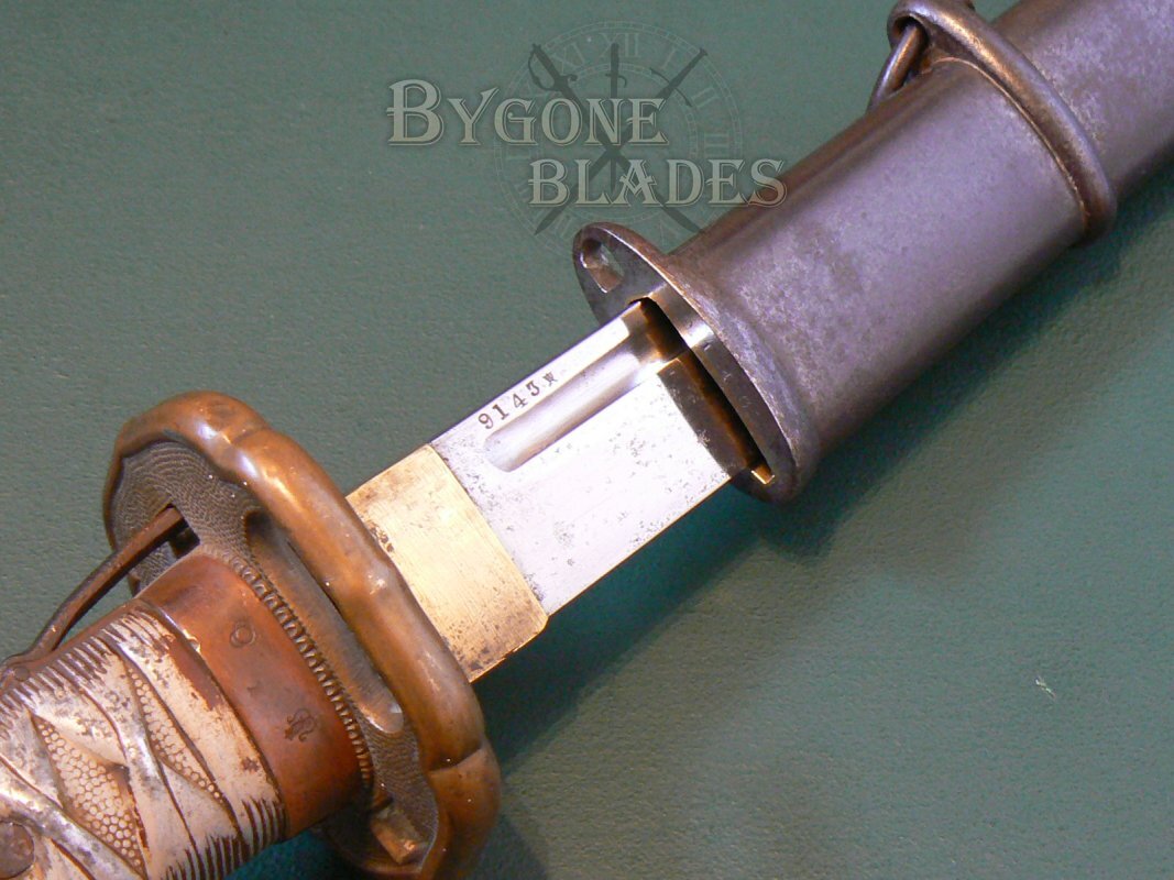 Japanese IJA Type 95 NCO Sword. 1938 production. Matching Serial ...