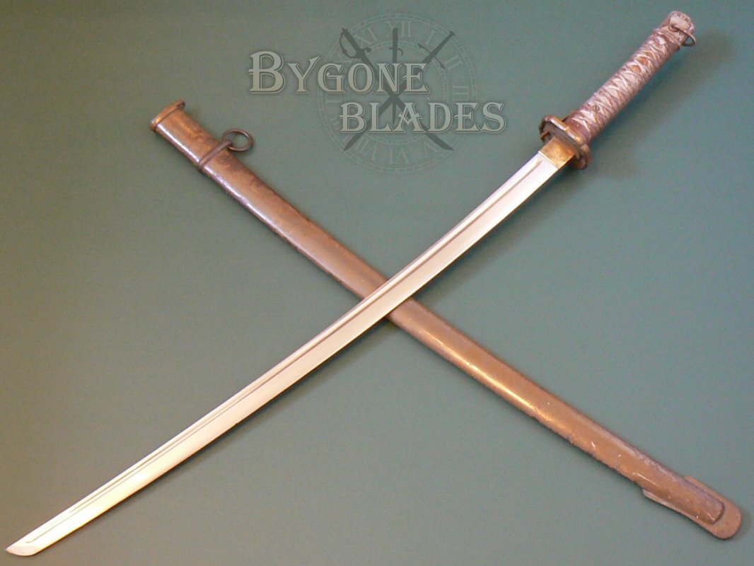Japanese Imperial Army Type 95 NCO Sword. Shin Gunto. Matching Numbers ...