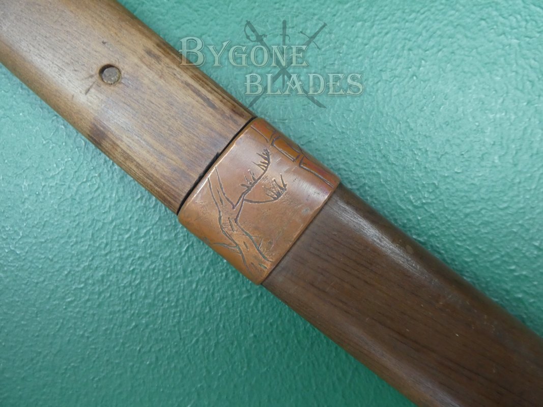 Japanese Long Wakizashi. Gunome Midare Hamon. Signed Tang. Unusual ...