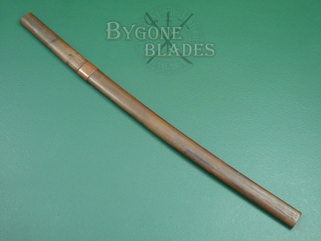 Japanese Long Wakizashi. Gunome Midare Hamon. Signed Tang. Unusual ...