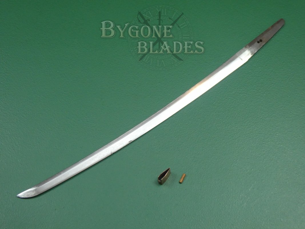 Japanese Long Wakizashi. Gunome Midare Hamon. Signed Tang. Unusual ...