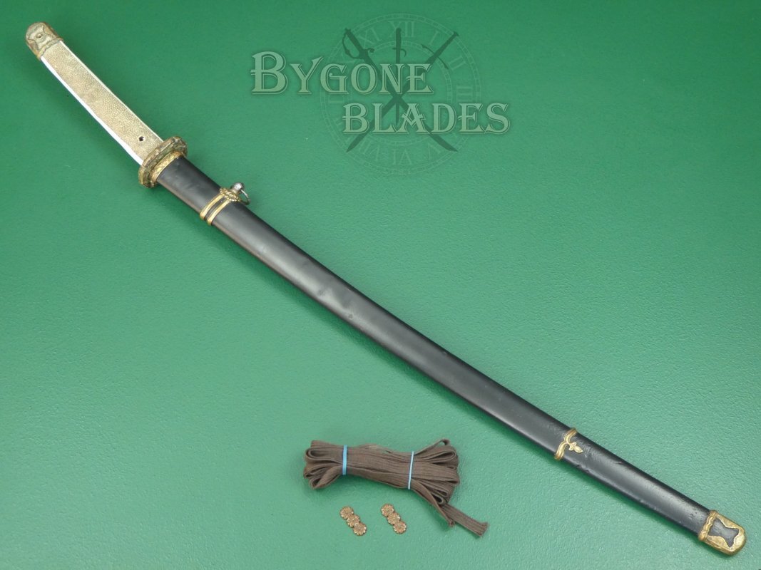 Japanese WW2 Gendaito Type 98 Shin Gunto. Traditionally Forged Sword ...