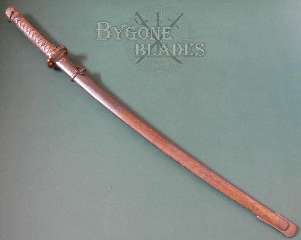 Japanese WW2 Type 95 Army NCO Sword. Nagoya Arsenal 2nd Type | Bygone ...