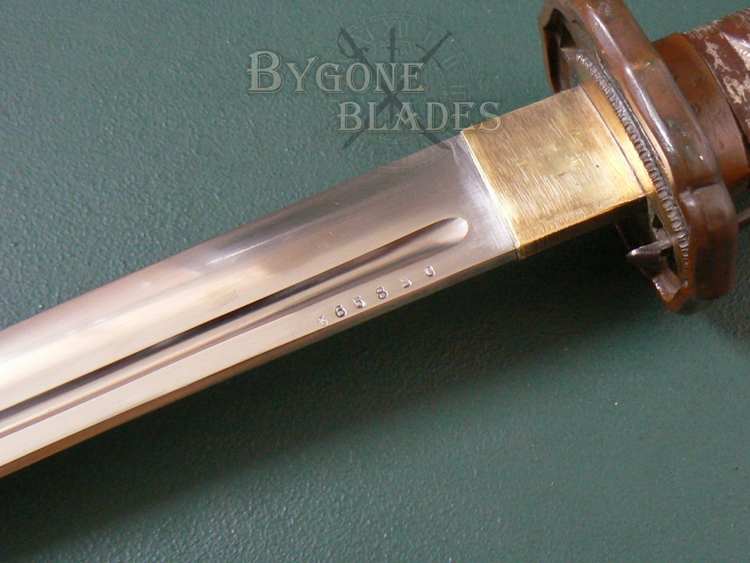 Japanese WW2 Type 95 Army NCO Sword. Nagoya Arsenal 2nd Type | Bygone ...