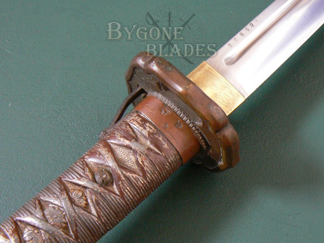 Japanese WW2 Type 95 Army NCO Sword. Nagoya Arsenal 2nd Type | Bygone ...